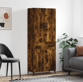 vidaXL Skříň highboard 69,5 x 34 x 180 cm kompozitní dřevo [3198145] Barva: kouřový dub