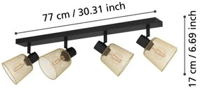 Eglo 900695 - Bodové svítidlo COSLADA 4xE27/40W/230V