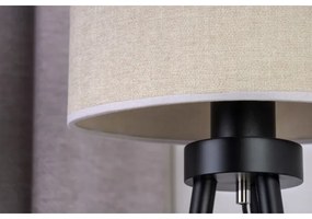 Duolla - Stolní lampa OVAL 1xE27/15W/230V pr. 30 cm šedá