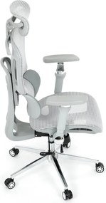Kancelářská ergonomická židle PORTE II — síťovina, šedá