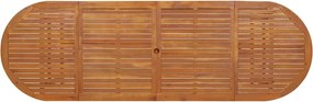 Zahradní jídelní stůl 280 x 90 x 75 cm masivní akáciové dřevo 315950