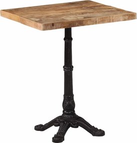 Bistro stolek 60 x 60 x 77 cm hrubé mangovníkové dřevo 321084