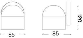 Ideal Lux - LED Nástěnné bodové svítidlo DODO 1xGX53/9W/230V černá