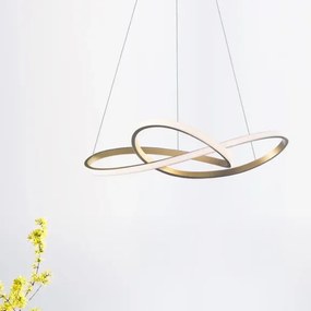 LED lustr Fusion 72 zlaté