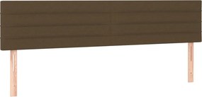Box spring postel s matrací tmavě hnědá 180x200 cm textil 3140716