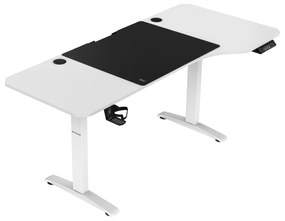 Výškově nastavitelný elektrický stůl ELLA, 1600 x 720 x 750, bílý