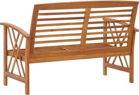 Zahradní lavice 119 cm masivní akáciové dřevo 310269