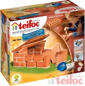 TEIFOC Stavebnice Domek Horses 1021 / 35 dílků / keramika / od 6 let