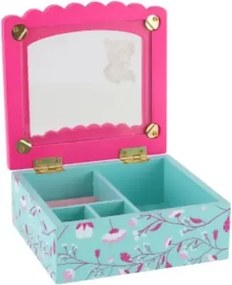 TEDDIES Šperkovnice Princess II / Šperkovnice / Dřevěná / 12,5x11x5 cm