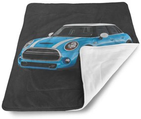 Sablio Deka pro miminko Mini sedan Černé pozadí - 90x120 cm
