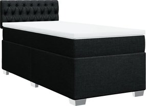 Box spring postel s matrací černá 80 x 200 cm textil 3288024
