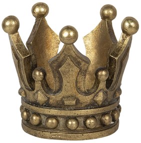 Dekorativní soška zlaté koruny - Ø 14*12 cm