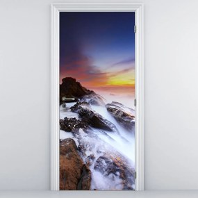 Fototapeta na dveře - Hora v mlze (95x205cm)
