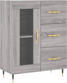 Skříň highboard šedá sonoma 69,5 x 34 x 180 cm kompozitní dřevo 3195945