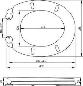 Fala Super Slim-D bílá / Záchodové prkénko / Duroplast / Soft-close /