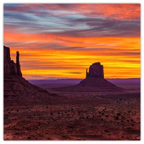 Obraz - Monument Valley v Arizoně (30x30 cm)