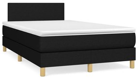 Box spring postel s matrací černá 120x190 cm textil 3269760