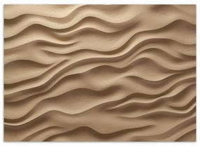 Fototapeta, Vlny na písku 3D - 150x105 cm