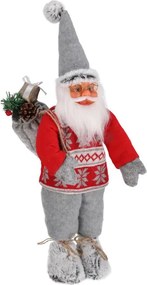 Vánoční figurka látkového Mikuláše 60 cm