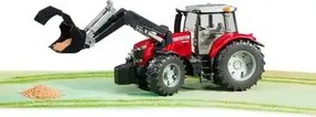 Bruder 03047 Traktor Massey Ferguson s předním nakladačem / od 3 let