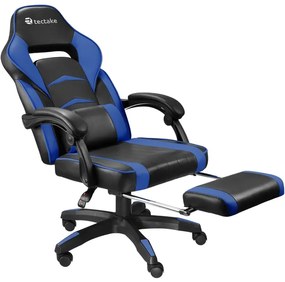 Tectake Herní kancelářská židle Comodo černá/modrá