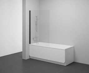 Ravak PVS1-80 79840300Z1 vanová zástěna black+transparent