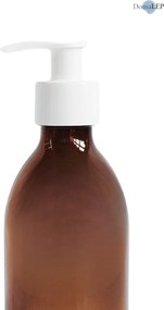 Dávkovač mýdla MONA 250 ml s bilým těsnícím dávkovačem
