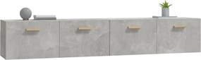 Nástěnné skříňky 2 ks betonově šedé 100x36,5x35 cm kompozit 3115663