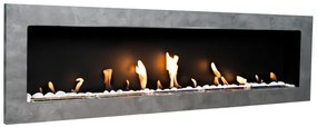 BIOFLAME biokrb Easy XL Open Imitace betonu 140x40 cm