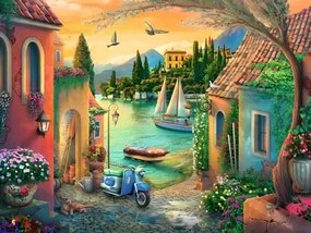 RAVENSBURGER Puzzle Vily na pobřeží XL / 750 dílků / 80 x 60 cm