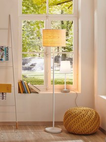 Paulmann 79636 Neordic Stellan, stolní lampička ze dřeva, kovu a bílé látky, 1x20W LED E27, výška 40cm