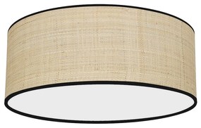 Stropní svítidlo Marshall, 1x ratanové stínítko, (bílé plexisklo), (fi 40cm), b