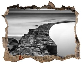 Wallmuralia Nálepka fototapeta 3D výhled Kamenná pláž 95x64 cm