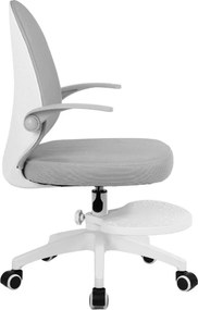 Dětská otočná židle Neoseat JUNI 012 s podnoží — látka, šedá
