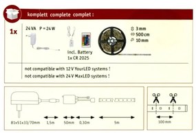 Paulmann 78978 - LED RGB/20W Stmívatelný pásek SIMPLED 5m 230V + DO