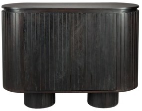 Tmavě hnědá skříňka z mangového dřeva 110x80x40 cm Kenji – Dutchbone