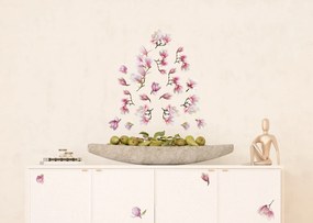 Samolepka na zeď Větve Magnólie | 42.5 x 65 cm | DSM3455