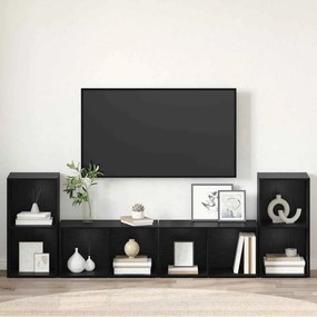 Sestava TV skříněk 4 ks Černý dub Kompozitní dřevo 3393529