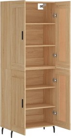 Skříň highboard dub sonoma 69,5 x 34 x 180 cm kompozitní dřevo 3199700