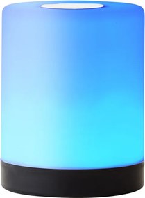 Brilliant G40955/06  AKU stolní lampa ARO RGB černý lem USB-A, IP44