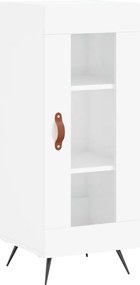 Skříň highboard bílá s vysokým leskem 34,5x34x180 cm kompozit 3200363