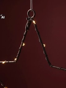 Sinsay - Vánoční LED nástěnná dekorace ve tvaru hvězdy - černá
