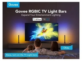 Govee - SMART LED RGBIC Panel 38cm pro TV 43-75" - 2ks Wi-Fi