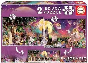 EDUCA Pohádkové víly / 2 x 100 dílků / od 14 let