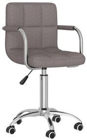 Otočná jídelní židle taupe textil 3087978
