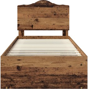 Rám postele Staré dřevo 100 x 200 cm Masivní borové dřevo 3413351