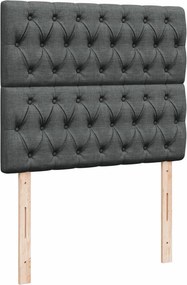 Box spring postel s matrací tmavě šedá 120x190 cm textil 3291227
