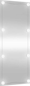 Nástěnné zrcadlo s LED osvětlením 40 x 100 cm sklo obdélníkové 3189154
