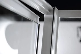 Aqualine AMICO sprchové dveře výklopné 820-1000x1850 mm, čiré sklo