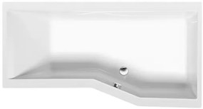 Polysan Versys asymetrická vana 170x85 cm akrylát pravá 70611